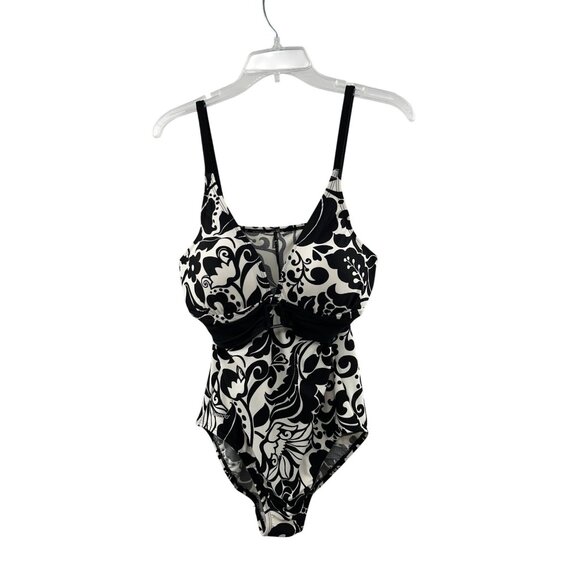 Speedo | Swim | Speedo One Piece Swimsuit Womens 4 Used Black Ivory ...